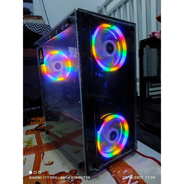 Jual CASING GAMING VARRO NUCLEAR C300 FREE FAN 3 RGB | Shopee Indonesia