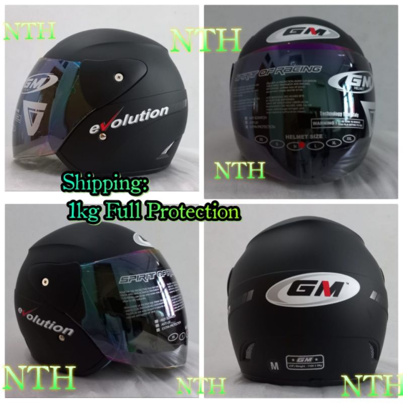 Jual Helm GM Evolution polos Original | Shopee Indonesia