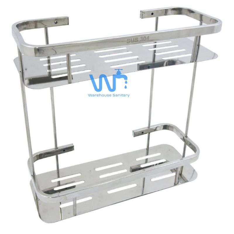 Jual Rak Sabun Shampoo 2 Susun / Rak Serbaguna Tempat Bumbu Dapur ...