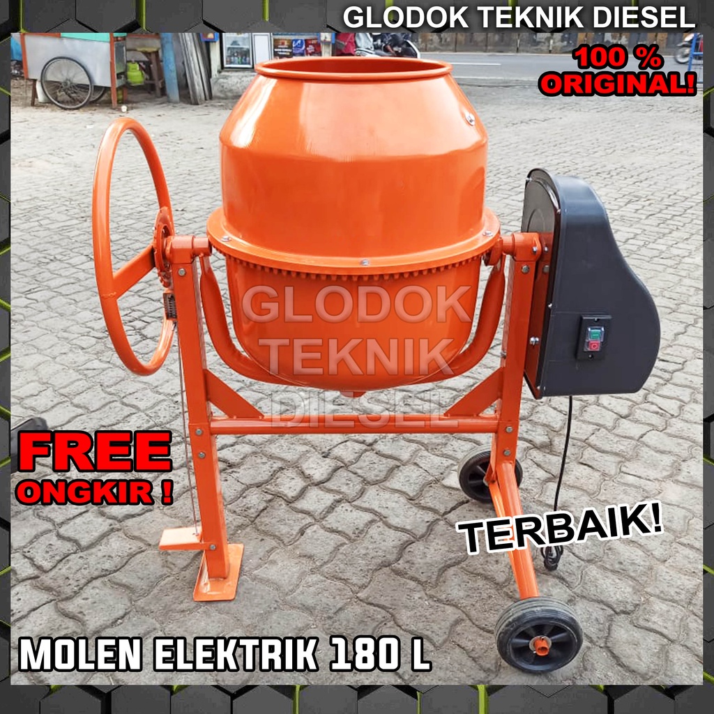 Jual ALAT ADUK SEMEN MINI MOLEN LISTRIK MINI MIXER MINI 180L | Shopee ...