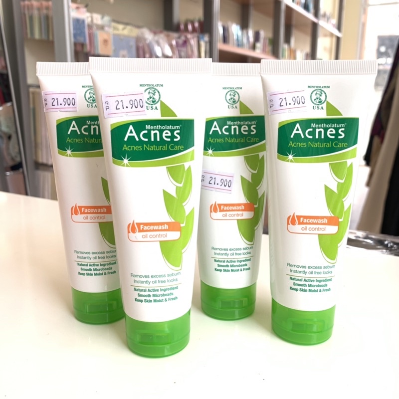Jual Acnes Natural Care Facial Wash Oil Control 100G / Acne Face Wash ...
