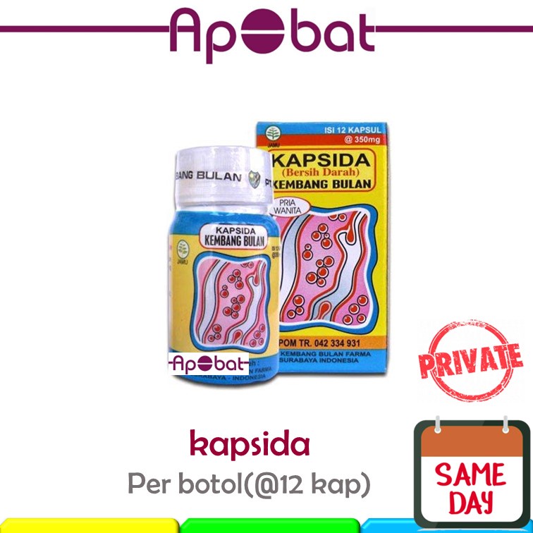 Jual - ApObat - KAPSUL KAPSIDA Botol 12 kapsul / Bersih Darah Kembang ...