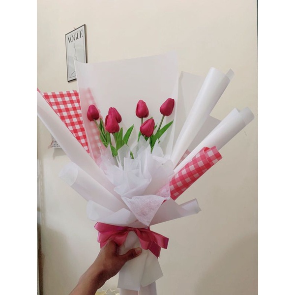 Jual buket tulip premium / buket custom | Shopee Indonesia