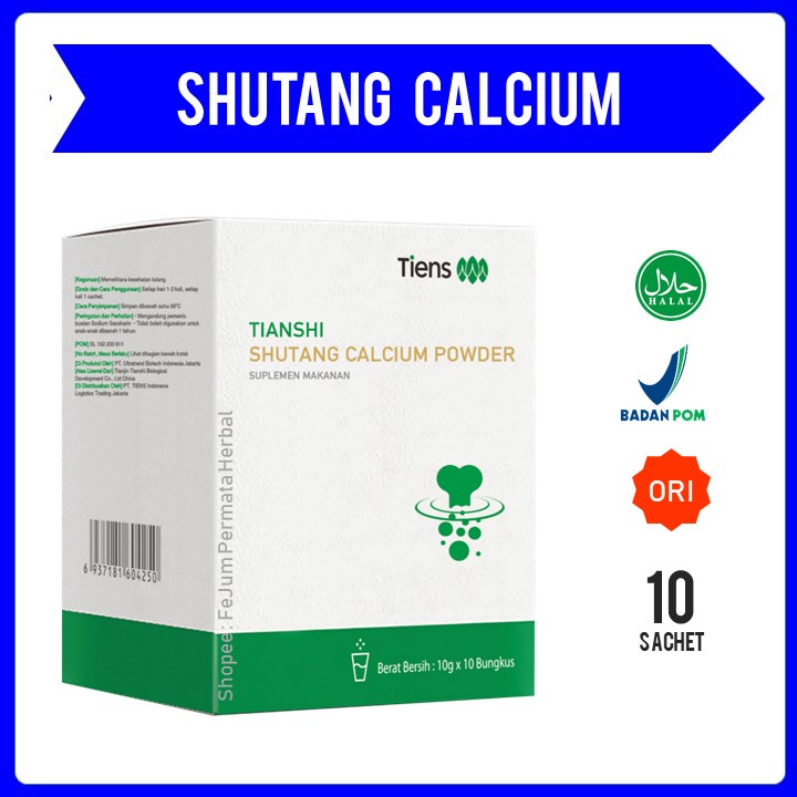 Jual Tiens Shutang Calcium Powder Kalsium Diabetes Herbal Original ...