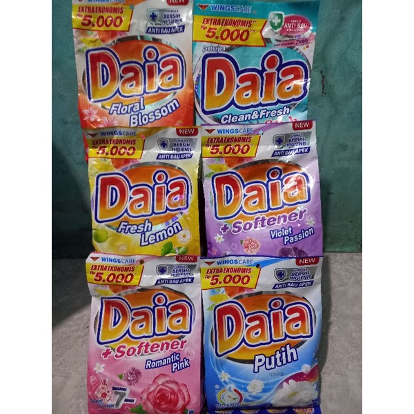 Jual Daia Detergen Bubuk Kemasan Ekonomis 285 GR | Shopee Indonesia