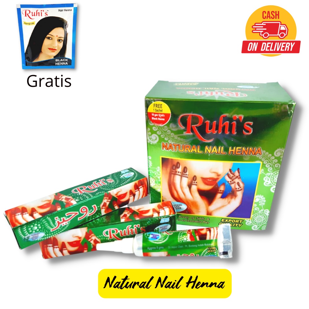 Jual Ruhis Nail Henna Natural isi 12 pcs - Ruhi's Hena Kuku - Pacar ...