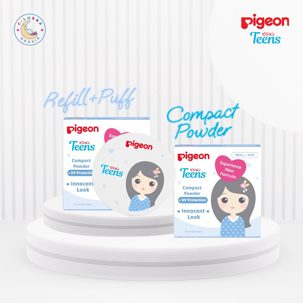 Jual PIGEON Teens Compact Powder UV Protection || Refill Compact Uv ...