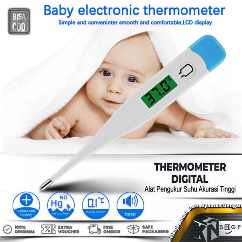 Jual ALAT PENGUKUR SUHU/TERMOMETER/THERMOMETER DIGITAL BADAN TUBUH BAYI ...