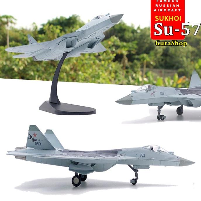 Jual Miniatur Sukhoi Su-57 Pesawat Tempur Siluman 1/100 | Shopee Indonesia