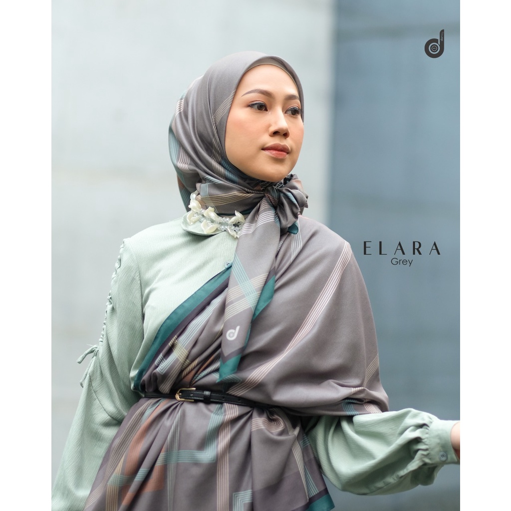 Jual DRL Fashion- Hijab Deenay Original Elara Grey | Shopee Indonesia