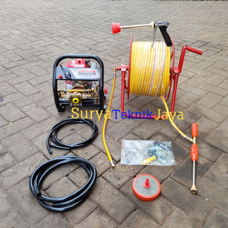 Jual Mesin sprayer portable 2 tak komplit selang 100 meter + 2 Pcs stik ...