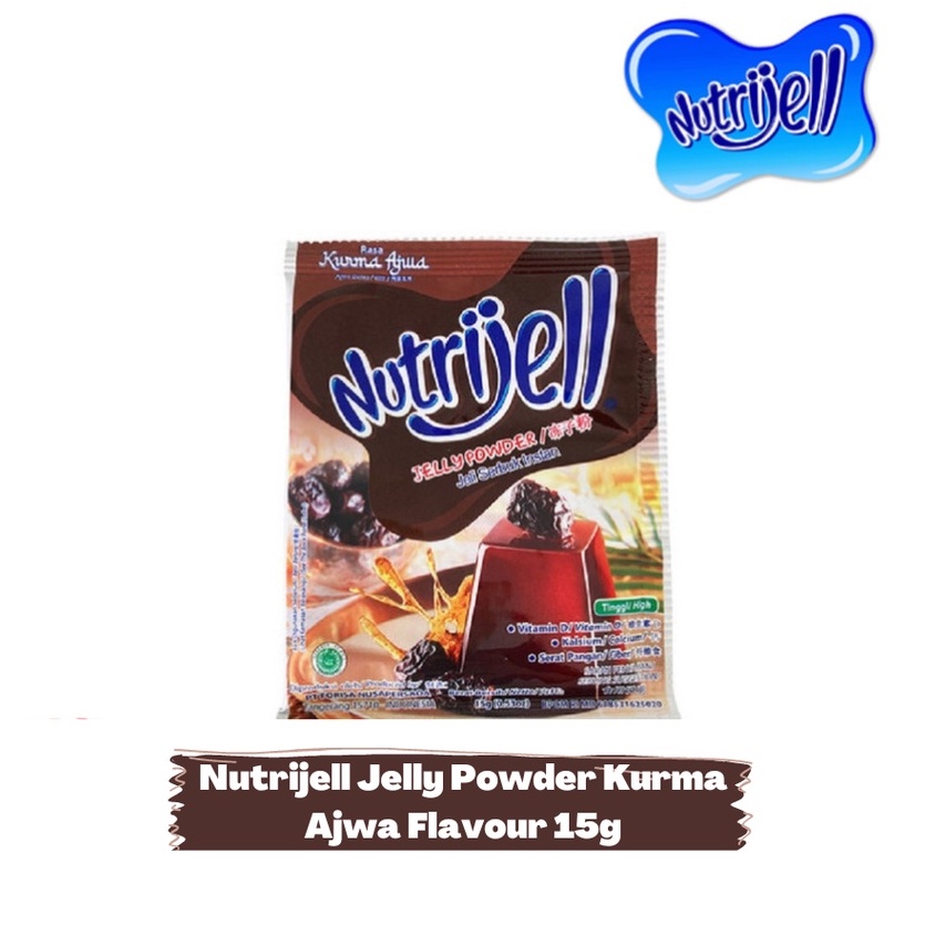 Jual NUTRIJELL KURMA AJWA FLAVOUR JELLY POWDER 15g | Shopee Indonesia
