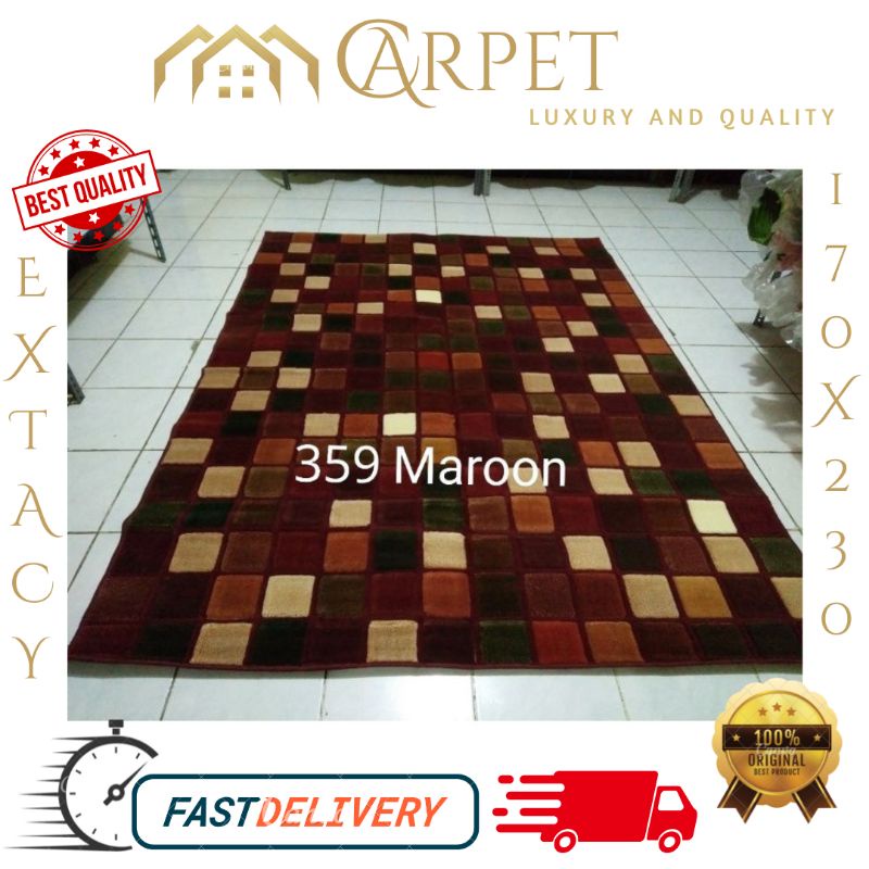 Jual karper extacy motif mewah ukuran 170x230 karpet lantai karpet ...