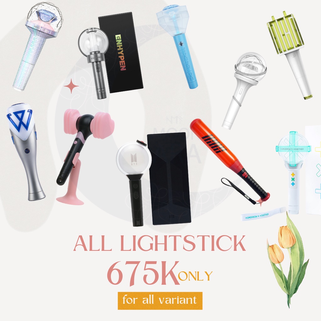 Jual Lighstick All Varian Army Bomb Sebong Moa Bong Black Pink BTS ...
