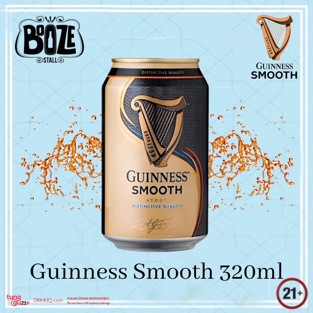 Jual Beer Guinness Smooth Can 320ml | Shopee Indonesia
