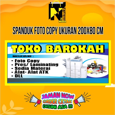 Jual Spanduk banner backdrop FotoCopy, Alat-Alat ATK, Cetak Foto murah bisa custom / Banner ...
