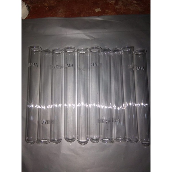 Jual Tabung Reaksi Herma Kaca 12x100mm per pc _ Tabung Reaksi Kecil ...
