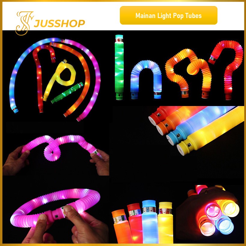 Jual Mainan Anak Light Up Pop Tubes LED Mainan Anak Pipa LED Pop Pipes ...