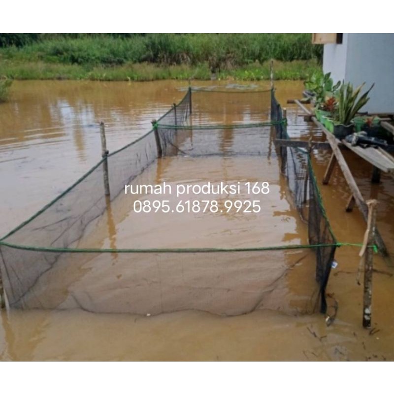 Jual Keramba waring ikan 2m x 3m x 2m kerambah jaring apung kolam ikan ...