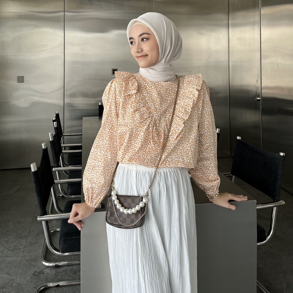 Jual Youri Pattern Skirt (Yellow) | Shopee Indonesia