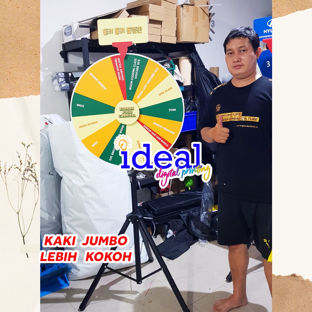 Jual WHEEL OF FORTUNE PRINT/CETAK CUSTOM, RODA UNDIAN CUSTOM CETAK ...