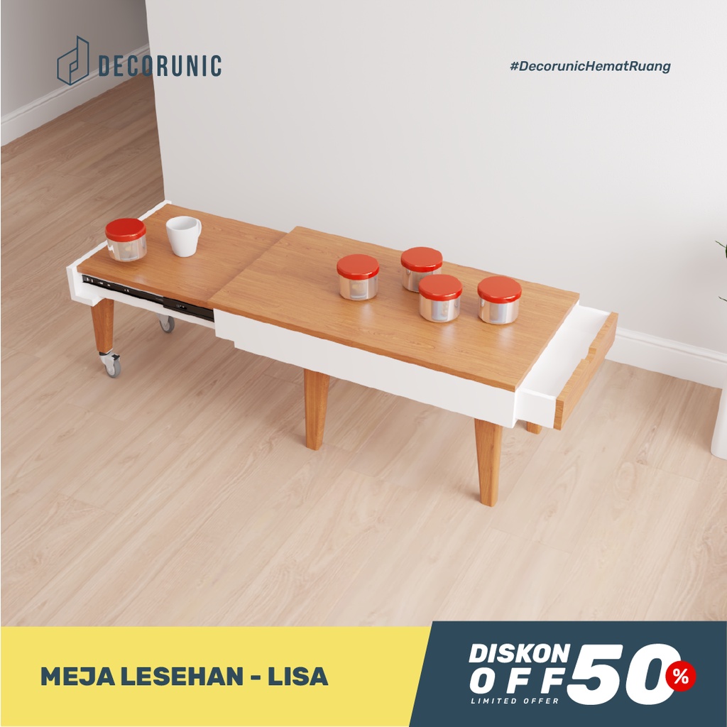 Jual Decorunic Meja Belajar Lesehan / Meja Kopi Minimalis Serbaguna ...