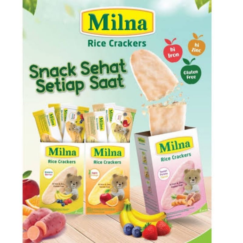 Jual MILNA RICE CRACKERS 20GR | Shopee Indonesia