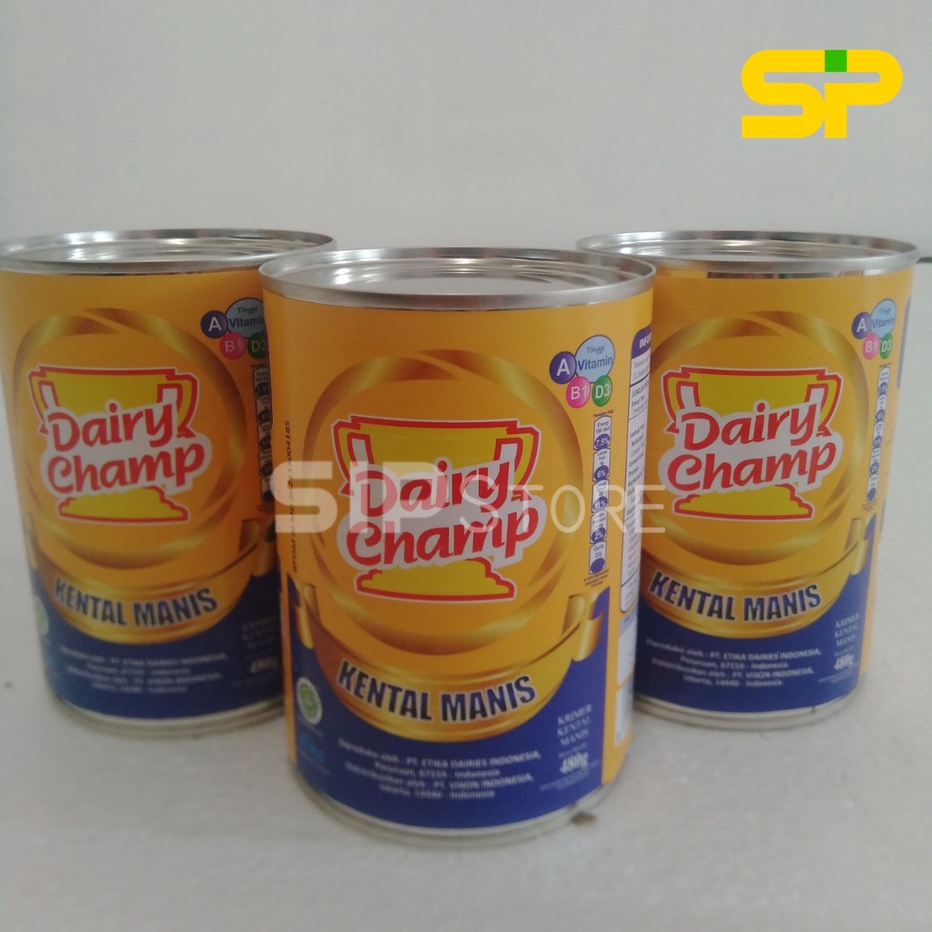 Jual DAIRY CHAMP Susu SKM 480gr / Susu Kental Manis / Krimer Kental ...