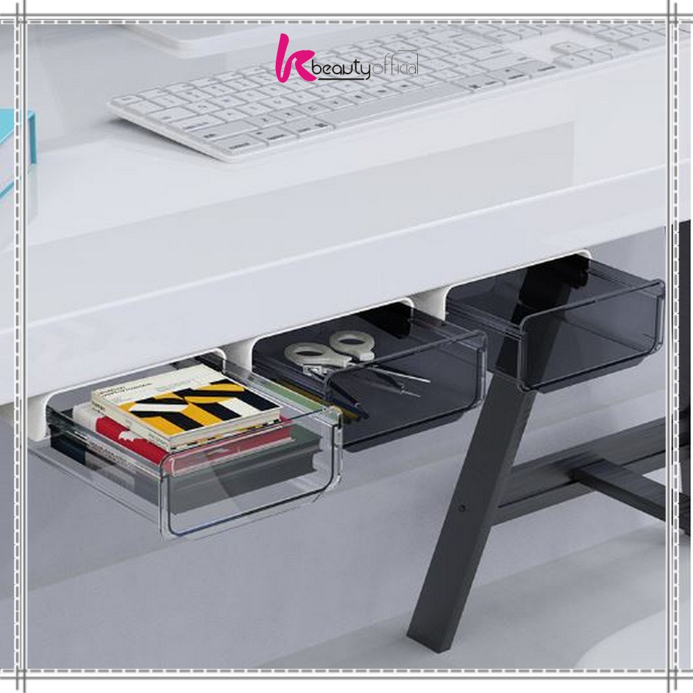 Jual KB-C717 Laci Tempel Bawah Meja Storage Box Laci Tambahan / Tempat ...