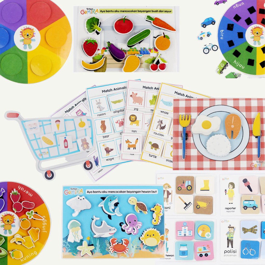 Jual Busy Page Mainan Montessori Edukasi Board Game Anak - Activity ...