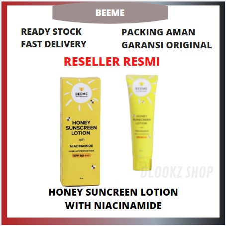Jual BEEME HONEY SUNCREEN LOTION WITH NIACINAMIDE SPF 50++ | Shopee ...