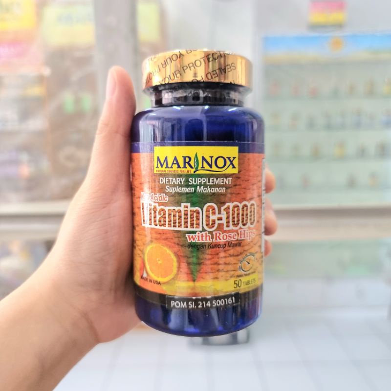 Jual Marinox Vitamin C 1000 With Rose Hips 50'S - Daya Tahan Tubuh ...