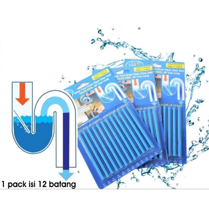 Jual Anti sumbat saluran got sani sticks ori pembersih wastafel pipa ...