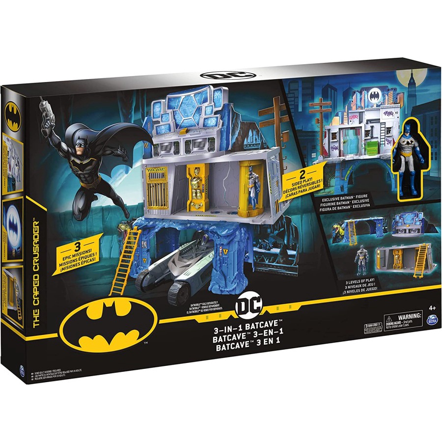 Jual Batman DC Comics Batman 3 in 1 Batcave Headquarters with Action ...