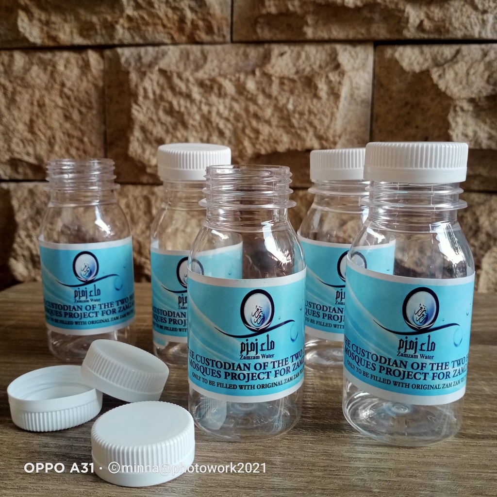 Jual BOTOL AIR ZAMZAM 80ML ISI 25 PCS OLEH OLEH HAJI/UMROH BOTOL ...