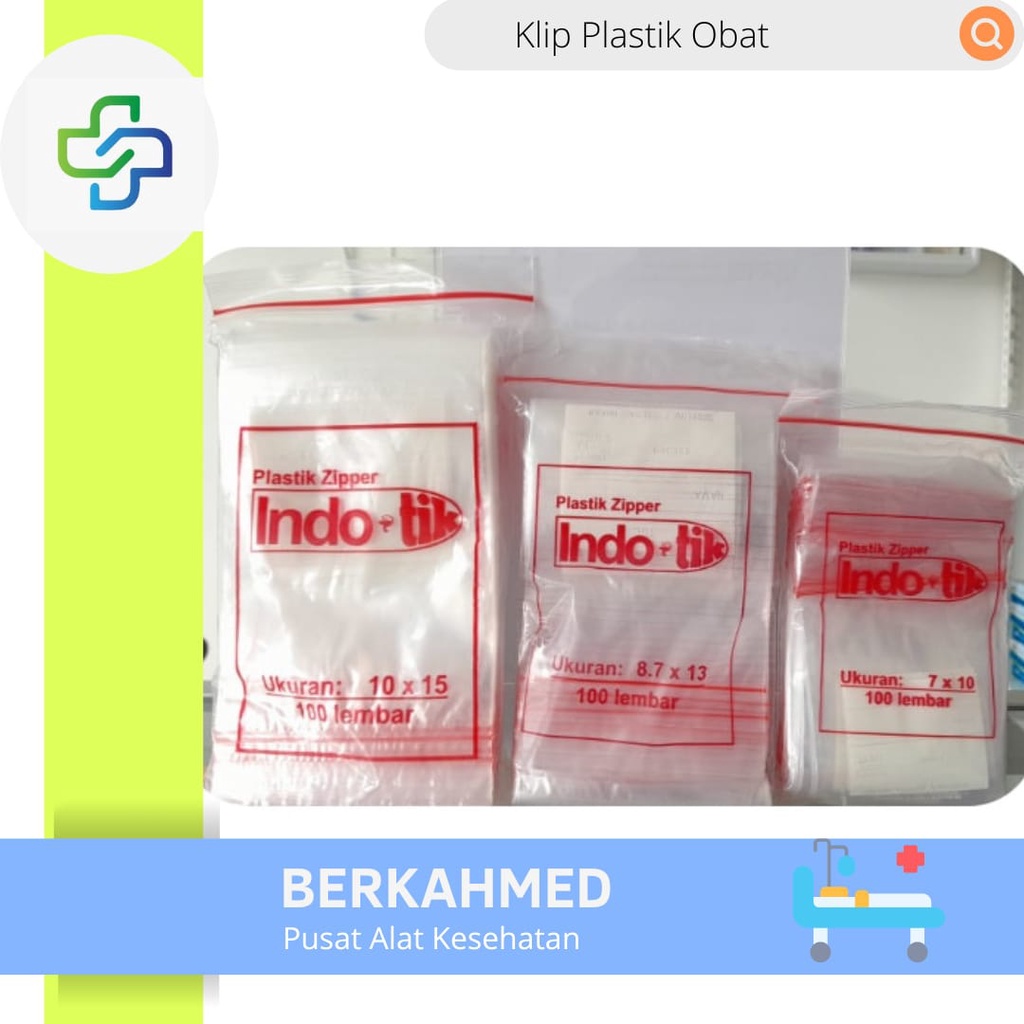 Jual Plastik Klip Obat Warna Putih Uk 7x10 8,7x13 10x15/Isi 100 pcs ...