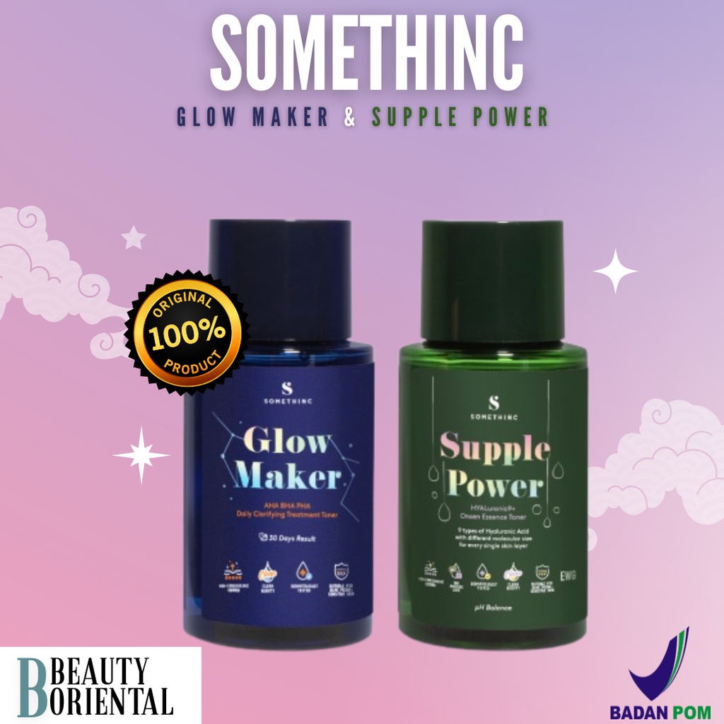 Jual Somethinc GLOW MAKER & SUPPLE POWER TRIAL KIT TONER [40ML ...
