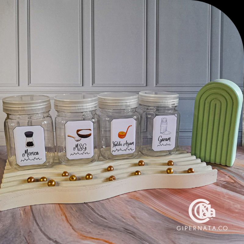 Jual TOPLES BUMBU DAPUR AESTHETIC FREE STIKER Uk150ml | Shopee Indonesia