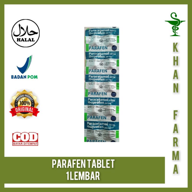 Jual PARAFEN TABLET OBAT DEMAM NYERI OTOT SAKIT KEPALA 1 STRIP ISI 10 ...