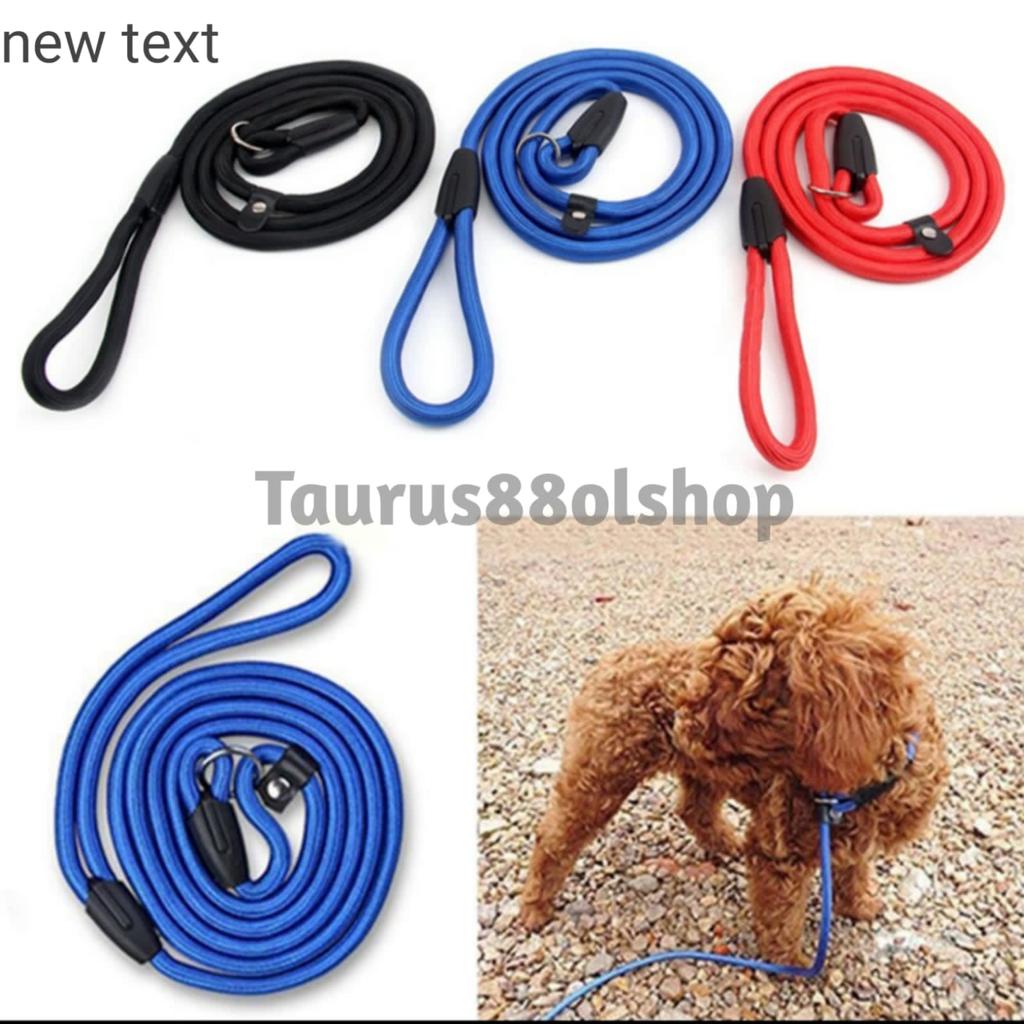 Jual Rantai anjing nylon pet rope pet leash pet chain dog training ...