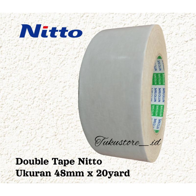 Jual Double Tape Nitto Ukuran 48mm x 20 Yard Lem Perekat Isolasi ...