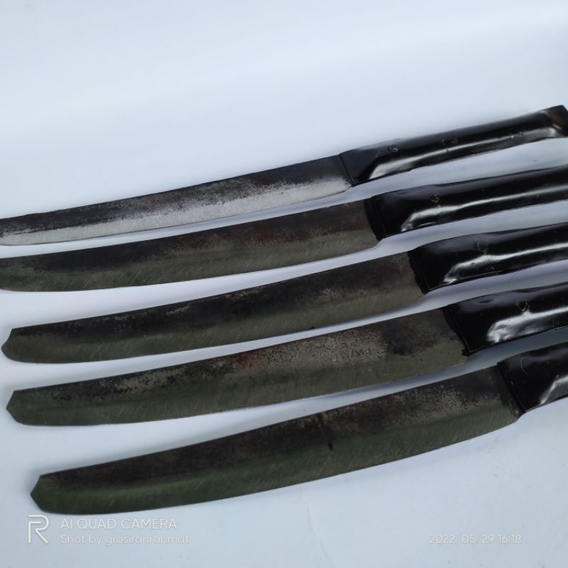 Jual pisau dapur baja.gagang besi 27cm | Shopee Indonesia