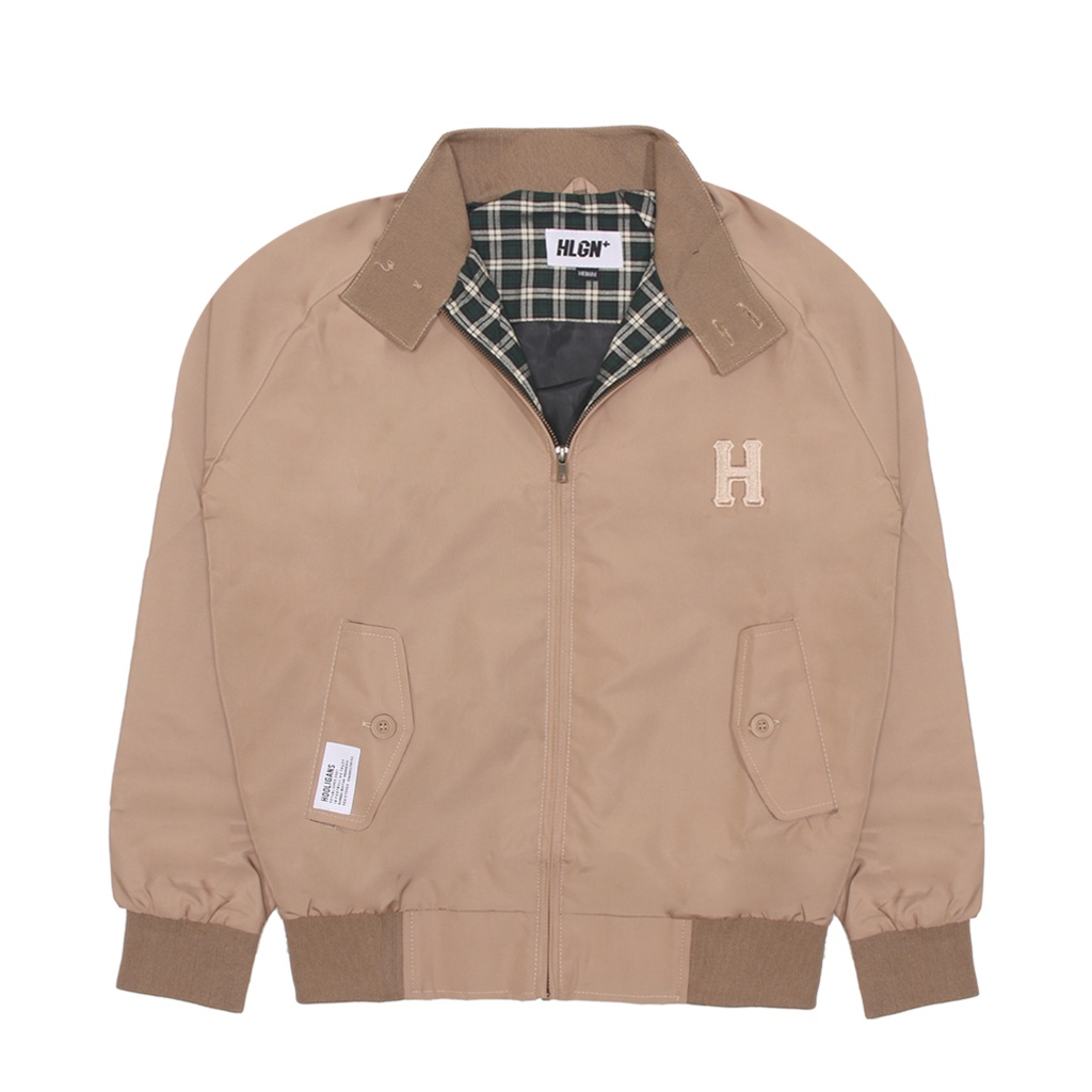 Jual Hooligans Harrington Jacket Harry - Khaki | Shopee Indonesia