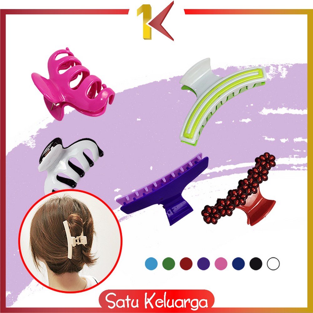 Jual SK-C751 Jepit Rambut Salon Ala Korea Jedai Taring Jepit Ikan ...