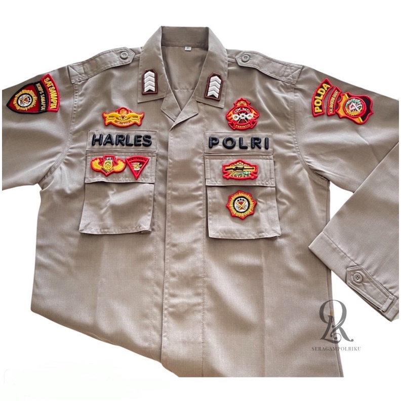 Jual SERAGAM PDL POLRI BAHAN GRANDEFEEL | Shopee Indonesia