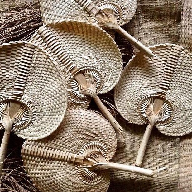 Jual 23Cm X 28Cm Kipas Polos, Kipas Anyaman Rotan, Kipas Lontar, Pandan ...