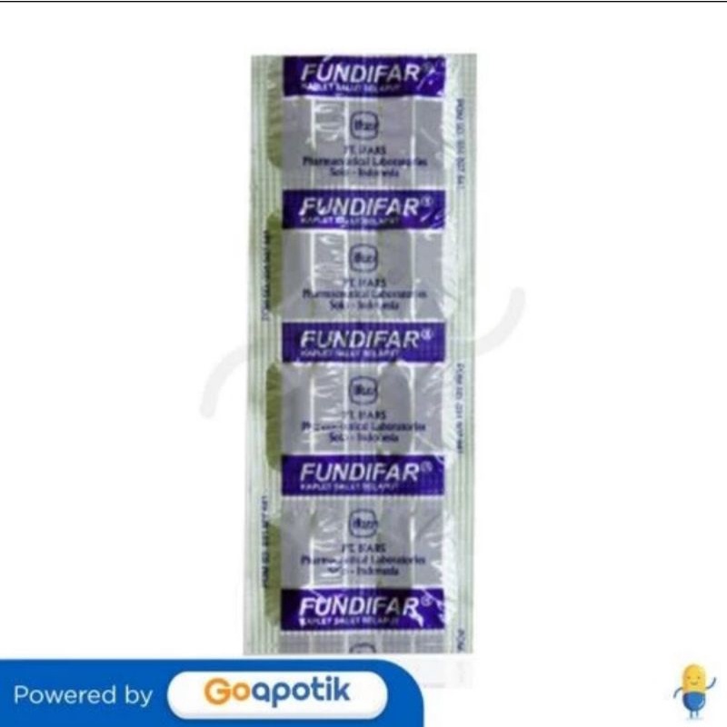 Jual FUNDIFAR STRIP ISI 10 TABLET VITAMIN MULTIVITAMIN B1 B6 B12 E ...