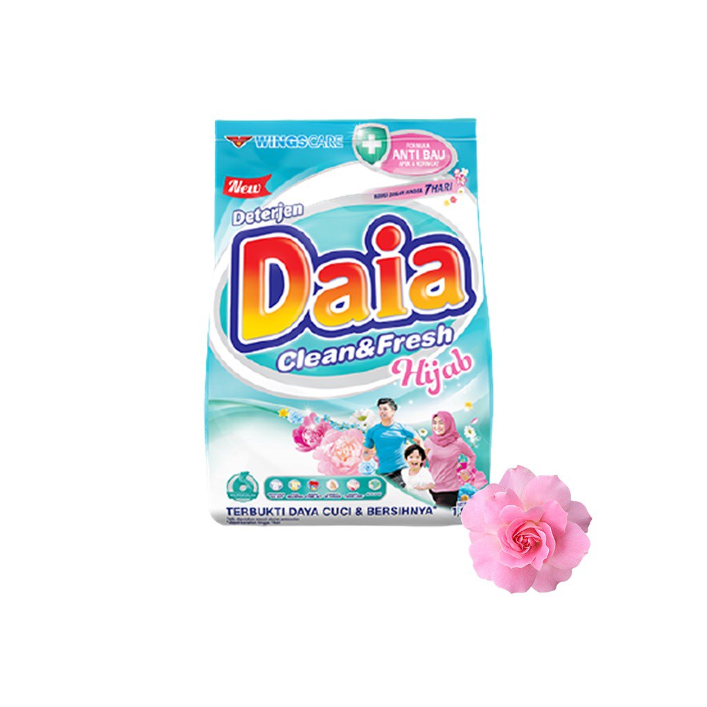 Jual Wings Daia Powder Detergent Clean & Fresh 1.6 kg | Shopee Indonesia