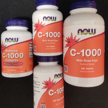 Jual BPOM NOW Vitamin C1000 Vit C 1000 rosehips biovlavonoid complex ...