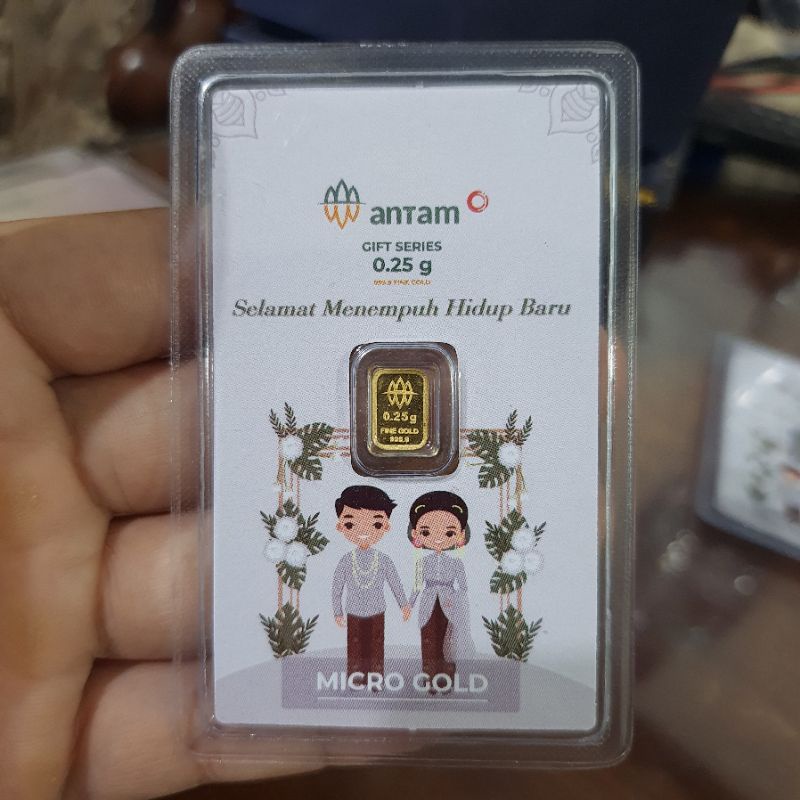 Jual KADO PERNIKAHAN TRADITIONAL EMAS 0.25 GRAM HADIAH PERKAWINAN ...